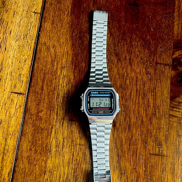 Casio | Accessories | Casio Silver Digital Watch Vintage | Poshmark